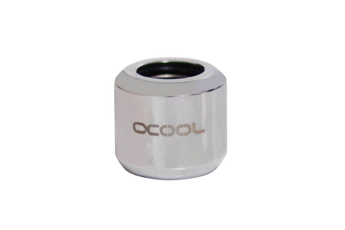 Alphacool Aurora HardTube LED Ring 13mm Chrome - Digital RGB | Aquatuning