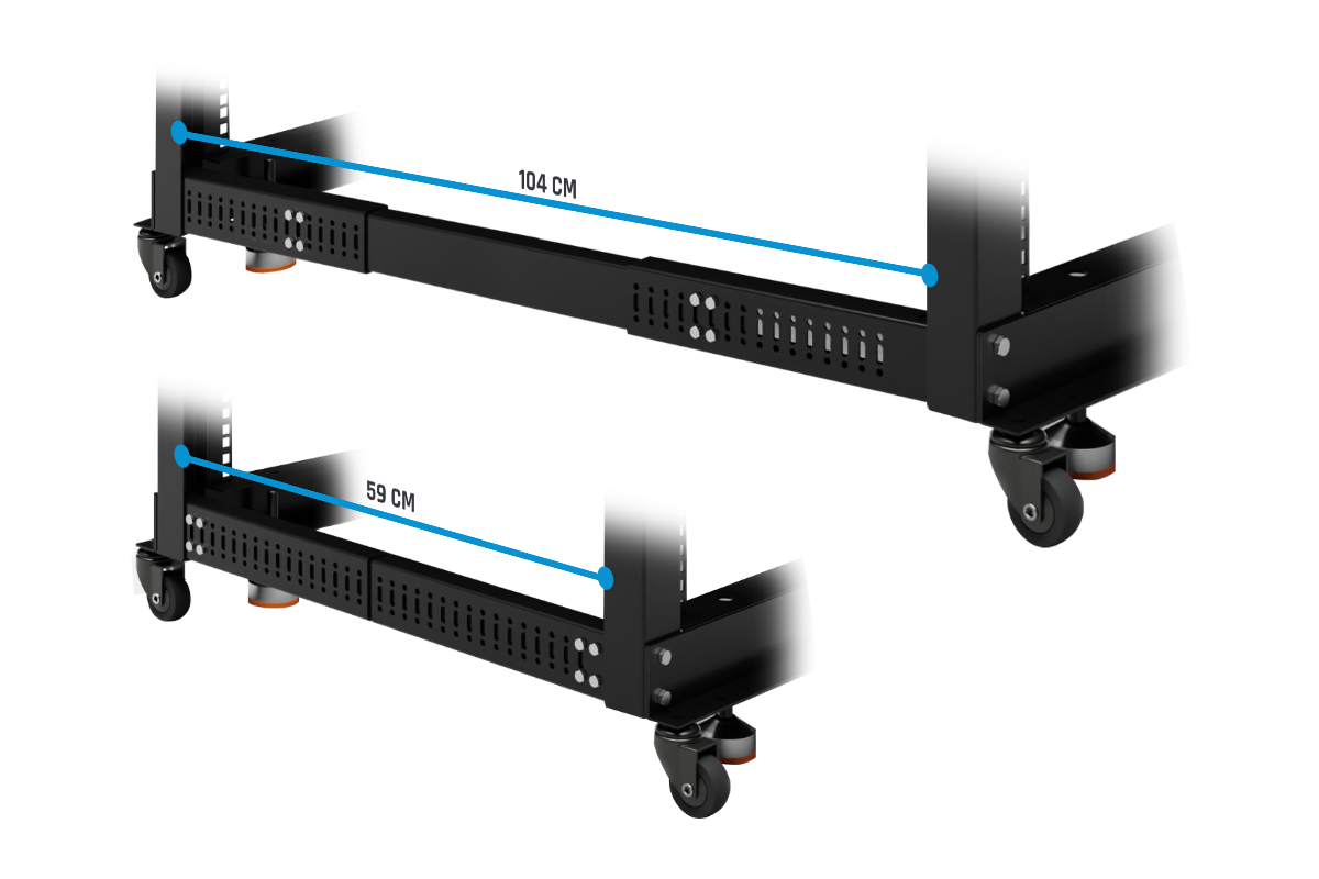 Alphacool ES 19" Open Frame Serverrack 15HE | Aquatuning